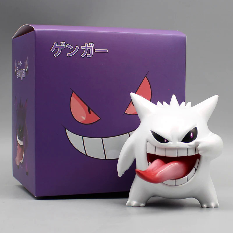 9cm Pokemon Anime Figures Gk Gengar Action Figure Transparent Gengar ...