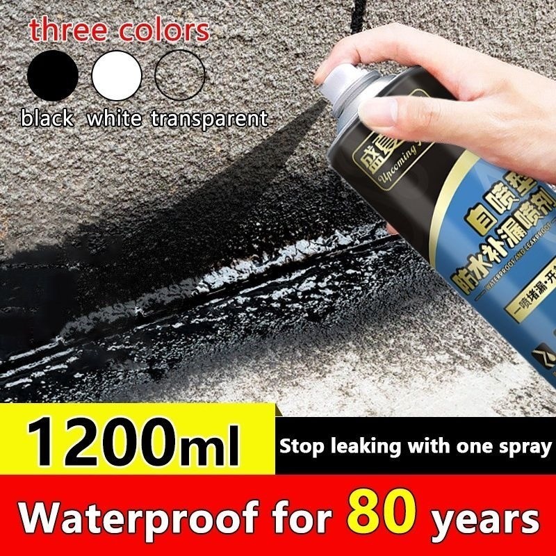 1200ml Quick Seal Spray Sealant Waterproof Leak Repair Spray Rubber ...