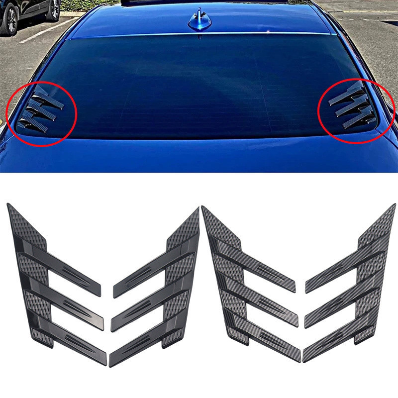 Car Rear Window Side Spoiler Diverter Triangle Blinds Decoration Side ...