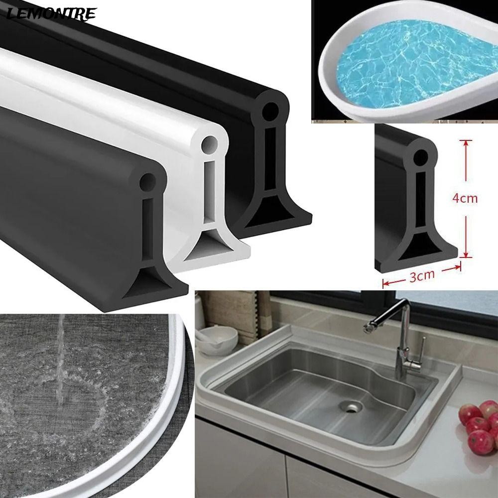LEMONTRE Water Retaining Strip, Silicone Self-Adhesive Shower Water ...