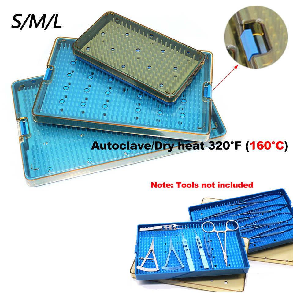 Dental Silicone Sterilization Tray Case Box Dental Surgical Instruments ...