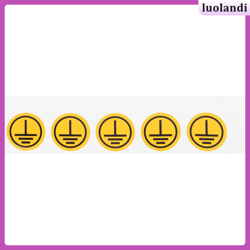Grounding Symbol Stickers Warning Electrical Labels Equipment Safety ...