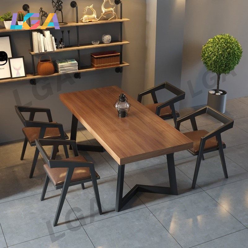 LGA Dining Table Solid Wood Design With Strong Load-bearing Capacity ...