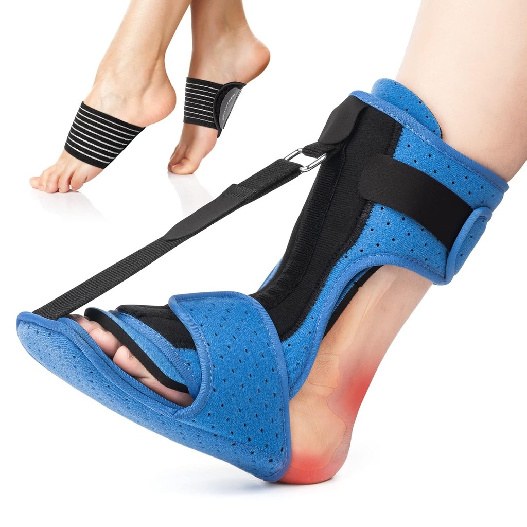 Plantar Fasciitis Night Splint: Adjustable Brace with Arch Support ...