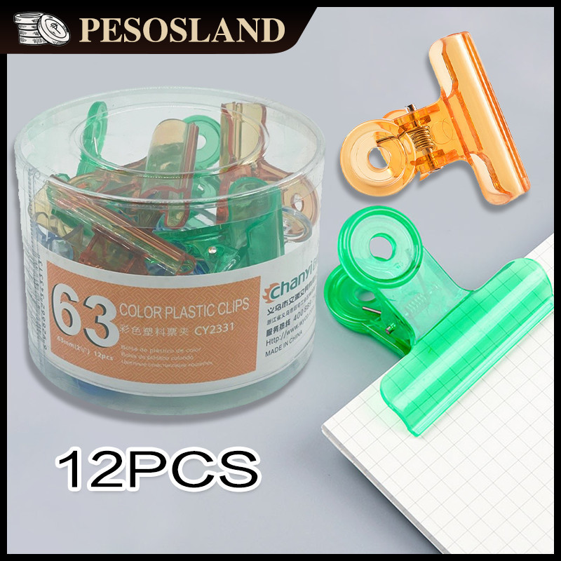 12Pcs Chip Bag Clips Colorful Plastic Clips Seal Grip Food Bag Clips ...