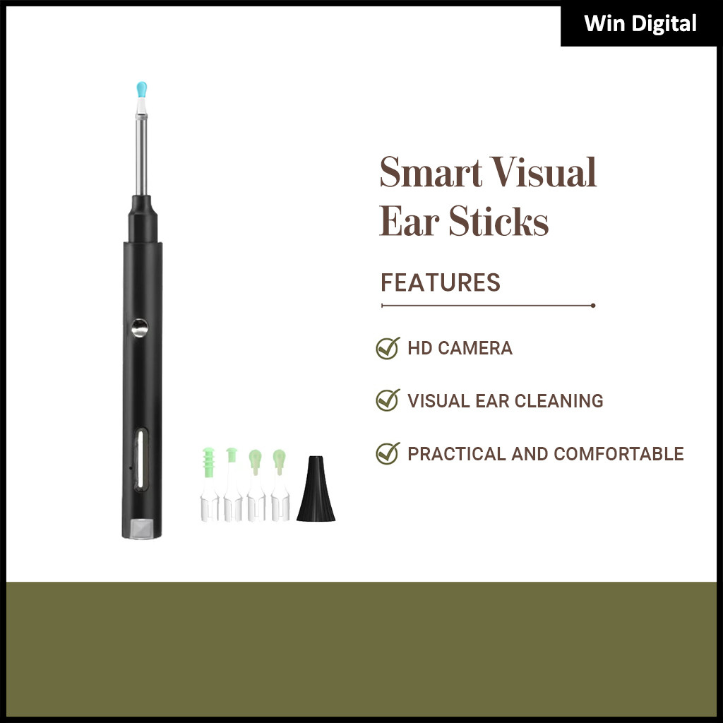 Earpick Cleaning Kit Smart Visual Ear Sticks APP Contral Ear Wax ...
