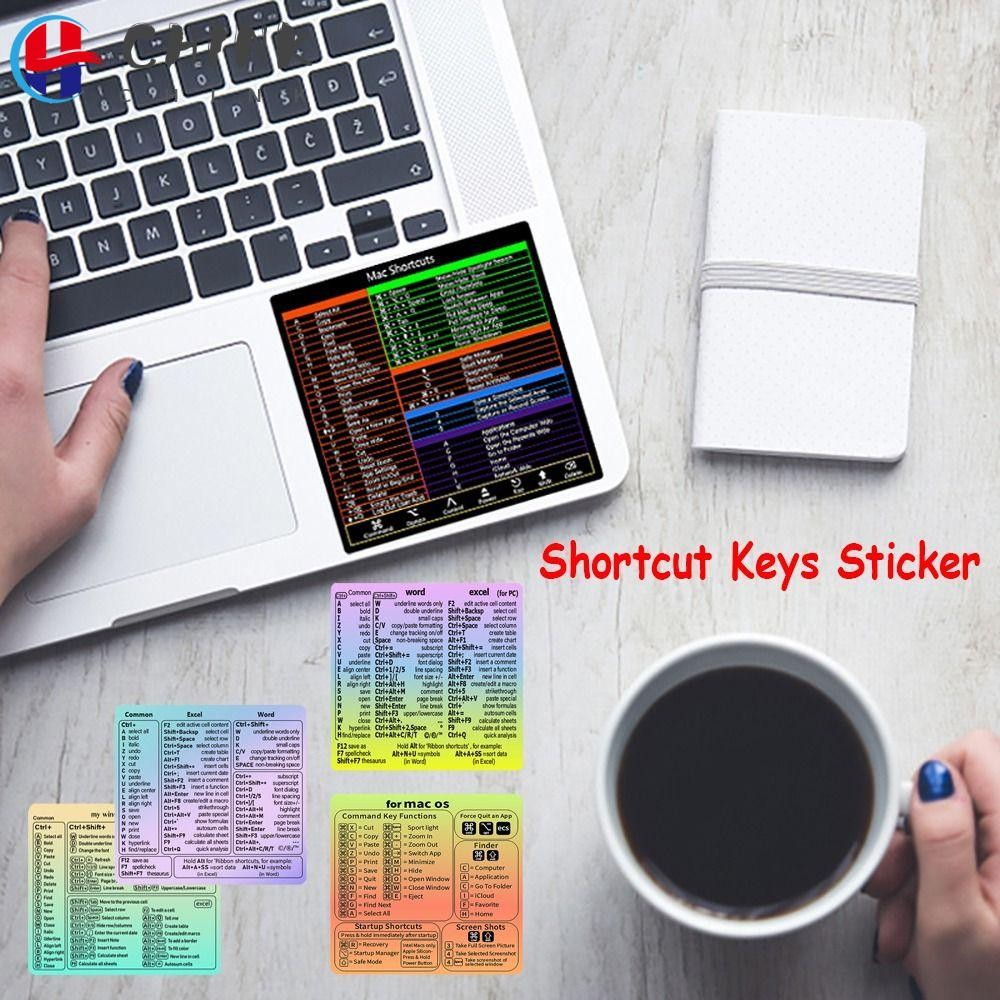 CHINK Keypad Decal, Self-Adhesive Excel Word Shortcut Keys Sticker ...