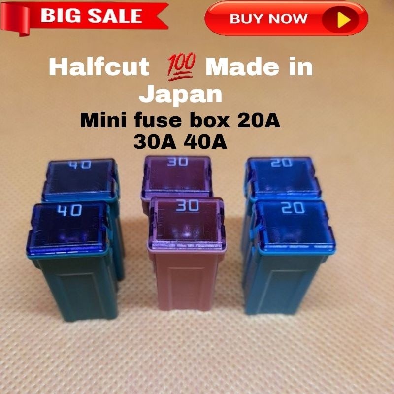 Big Fuse 20a/30a/40a Mix for any car (Halfcut Made in Japan) | Shopee ...