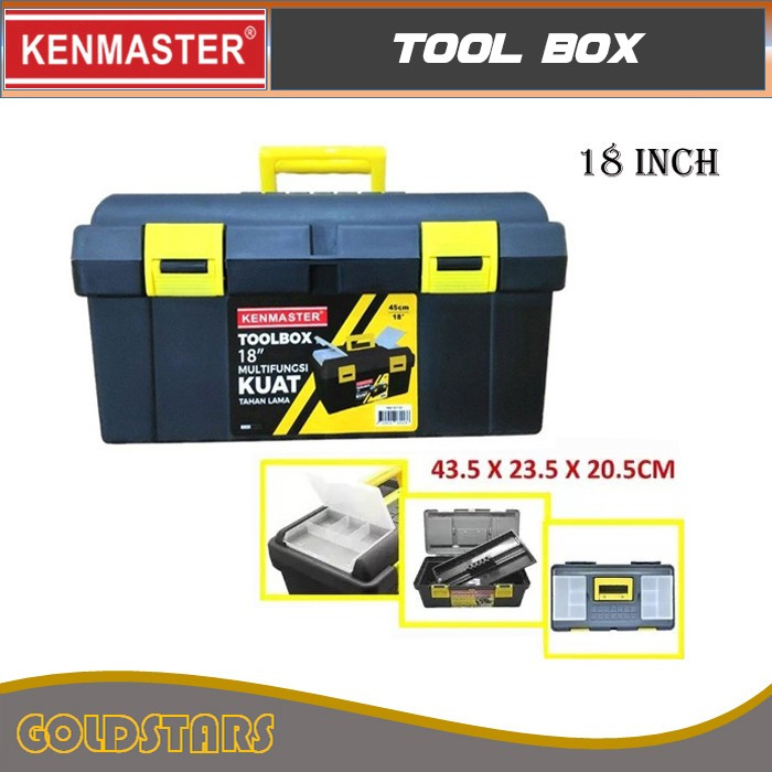 Tool Box 18 inch Kenmaster Tool Box - Multipurpose Box 45 cm | Shopee ...