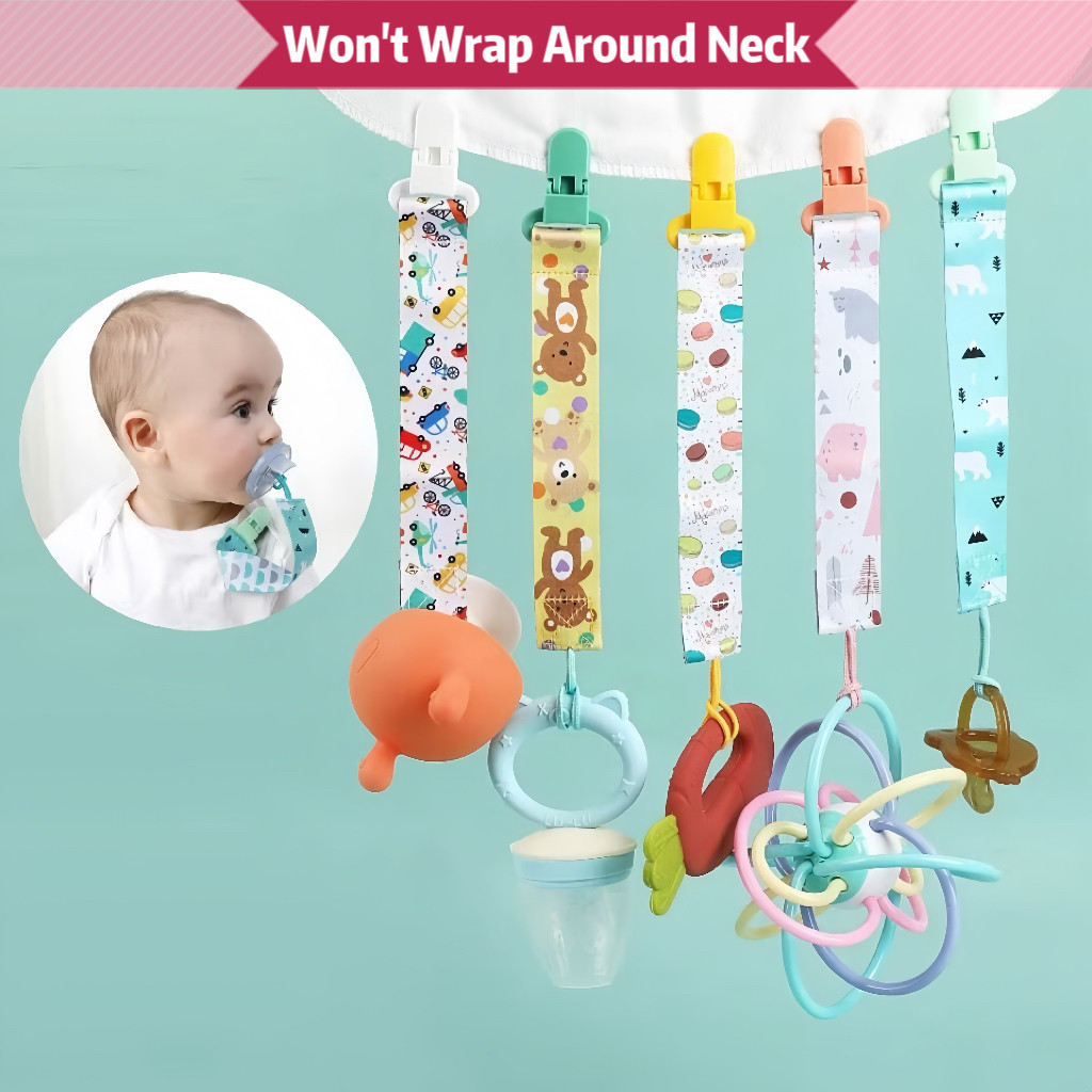 48 Adjustable Teether Fixed Lanyard Molar Sticks Pacifier Toy Anti-drop ...