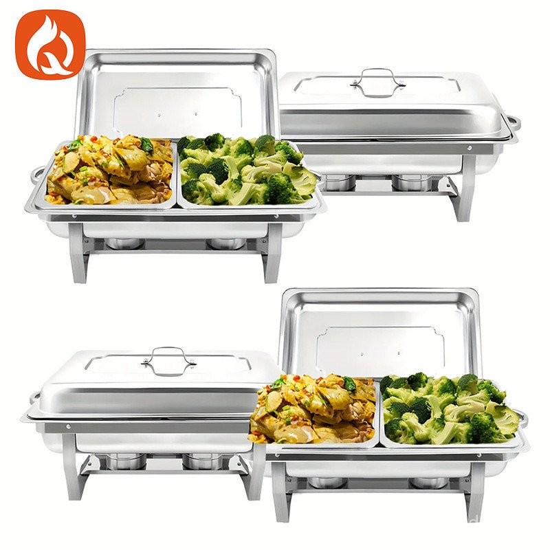 Stainless Steel Buffet Stove Folding Flip Square Alcohol Stove Food ...