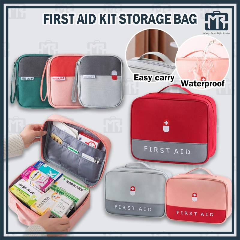 MR Portable First Aid Kit Storage Bag Medical Supplies Organizer Bag ...