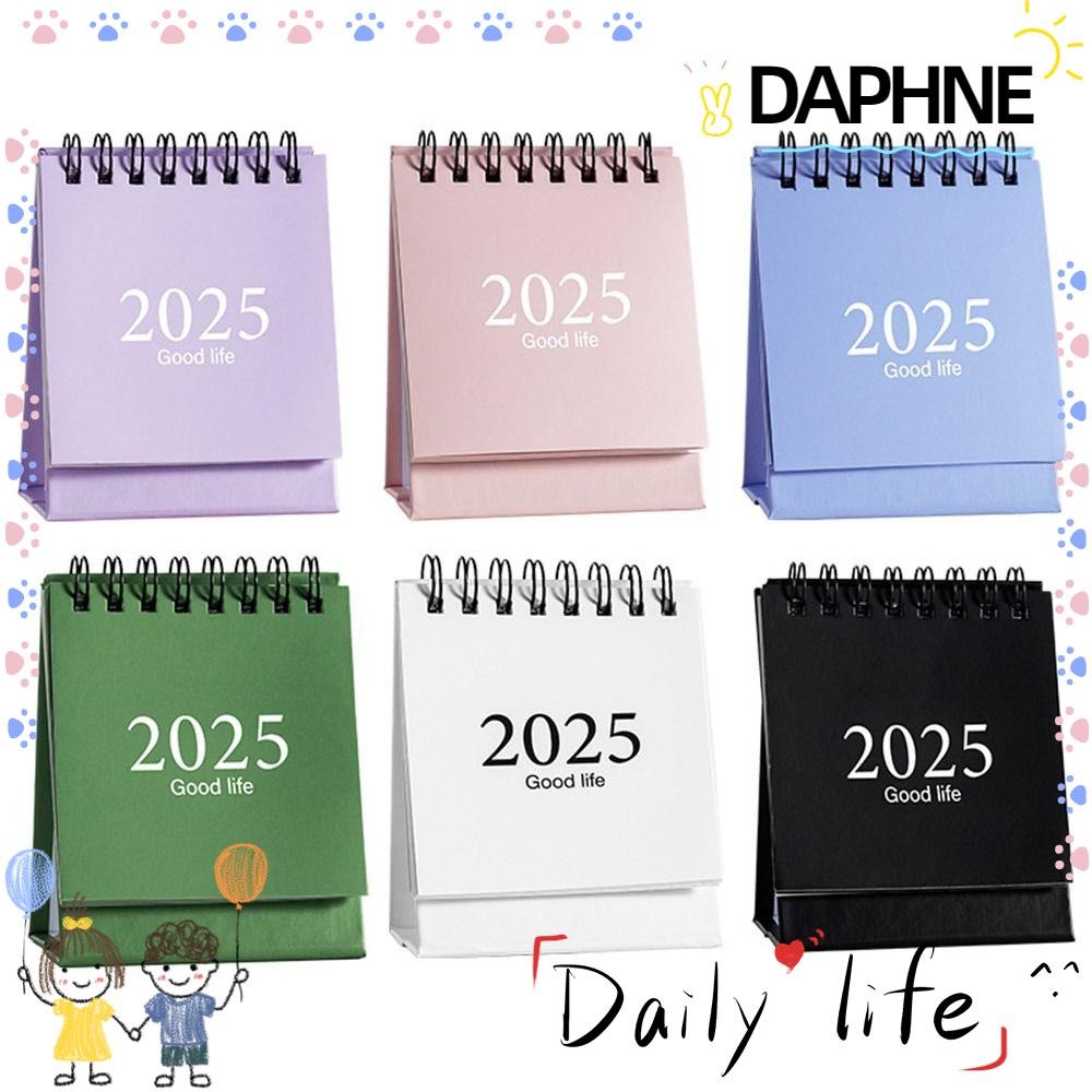 DAPHNE Table Desk Calendar, Protable 2024.7-2025.12 2025 Desk Calendar ...