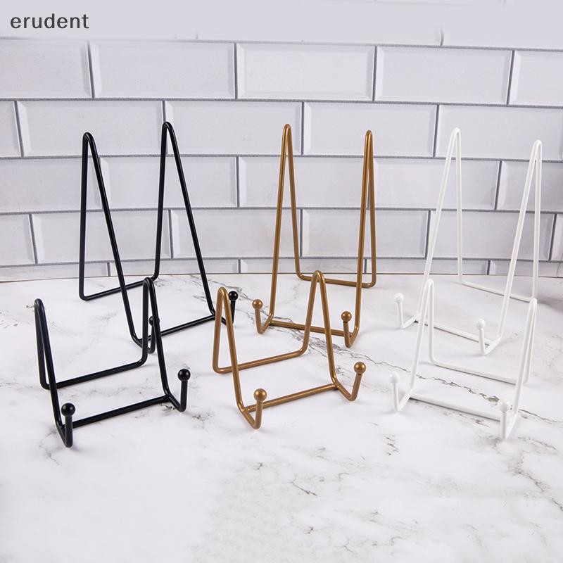 erudent 1pcs Plate Display Stand Picture Easel Metal Plate Stands ...