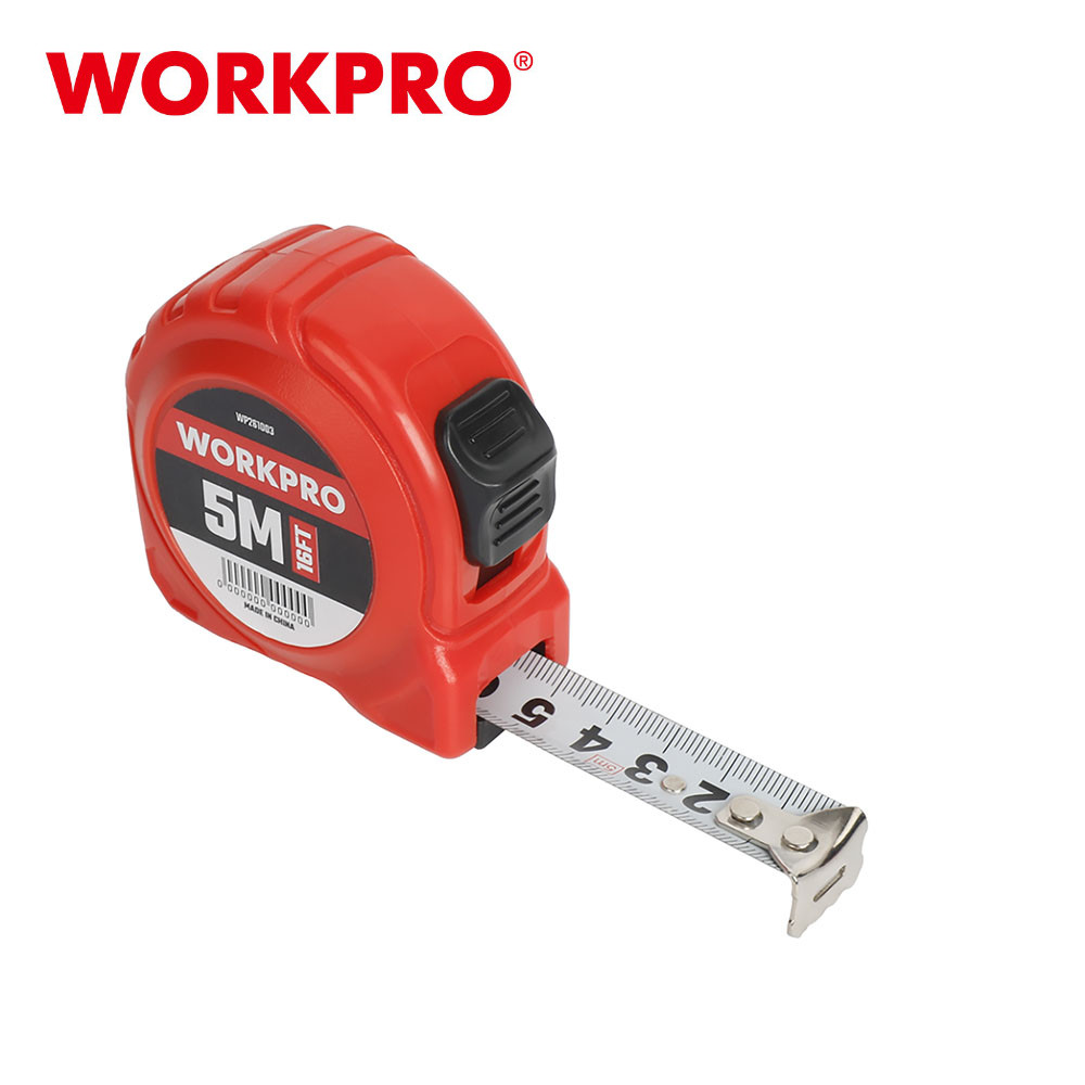 WORKPRO Measuring Tape Plastic Material Length 5m x 19mm Model WP261035 ...