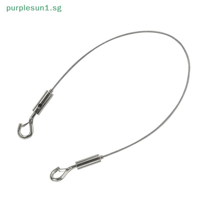Purrple Adjustable Automatic Wire Rope Spring Hook Clothesline Hanging ...