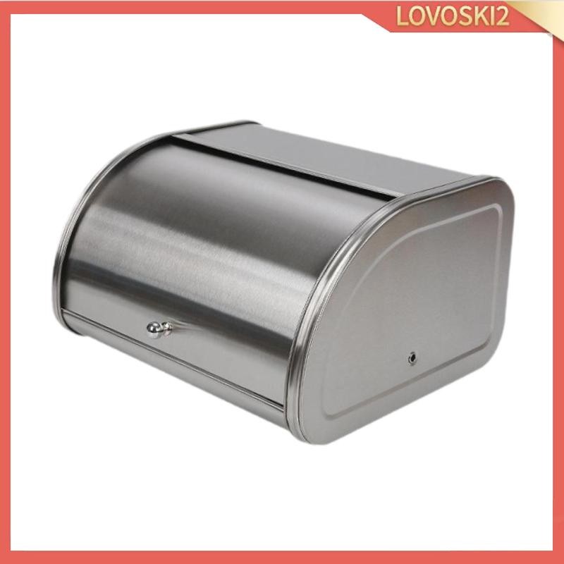 [Lovoski2] Metal Bread Box Bread Keeper Large Capacity Rustic Bread ...