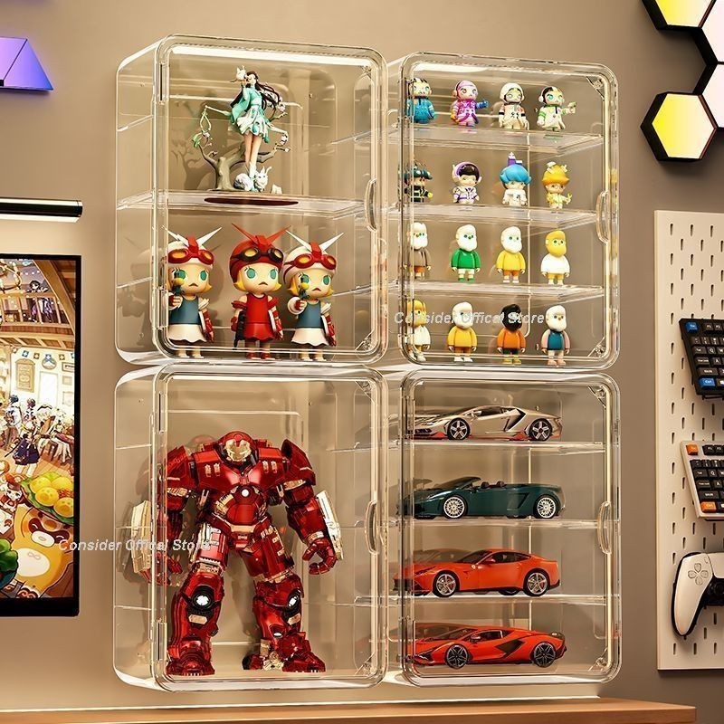 Building Blocks Display Cabinet Blind Box Display Rack Transparent ...