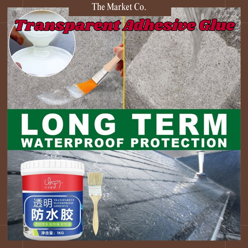 Transparent Adhesive Glue 300G / 1000G Invisible Waterproof Gel Film ...