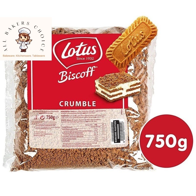 HALAL LOTUS BISCOFF CRUMBLE 250G | 500G | 750G | Shopee Singapore