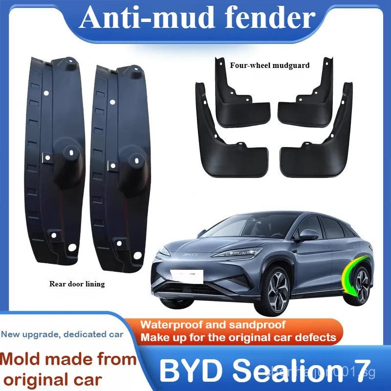 For Byd Sealion 7 Rear Wheel Lining Mudguard Inner Fender Liner No ...