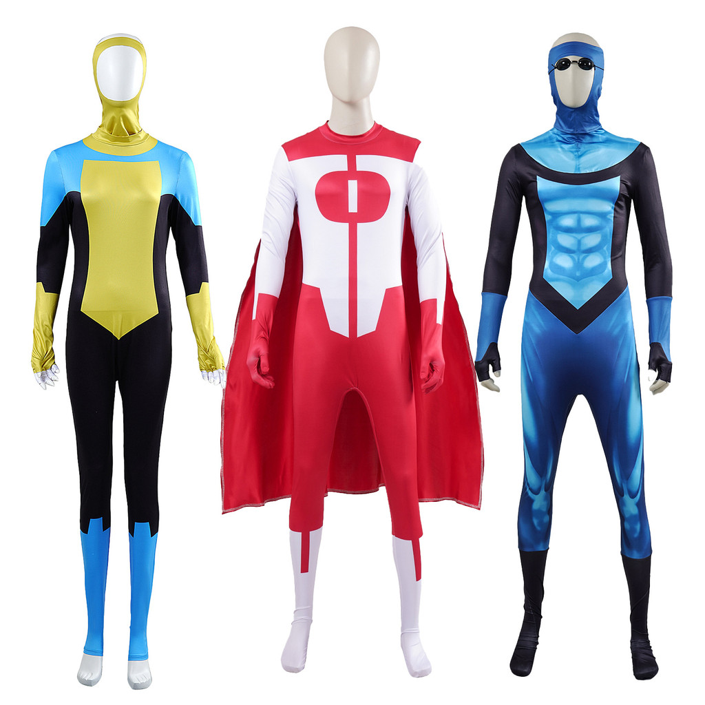 Invincible Young Man cos Clothing Invincible Kid Mocno Red Jumpsuit ...