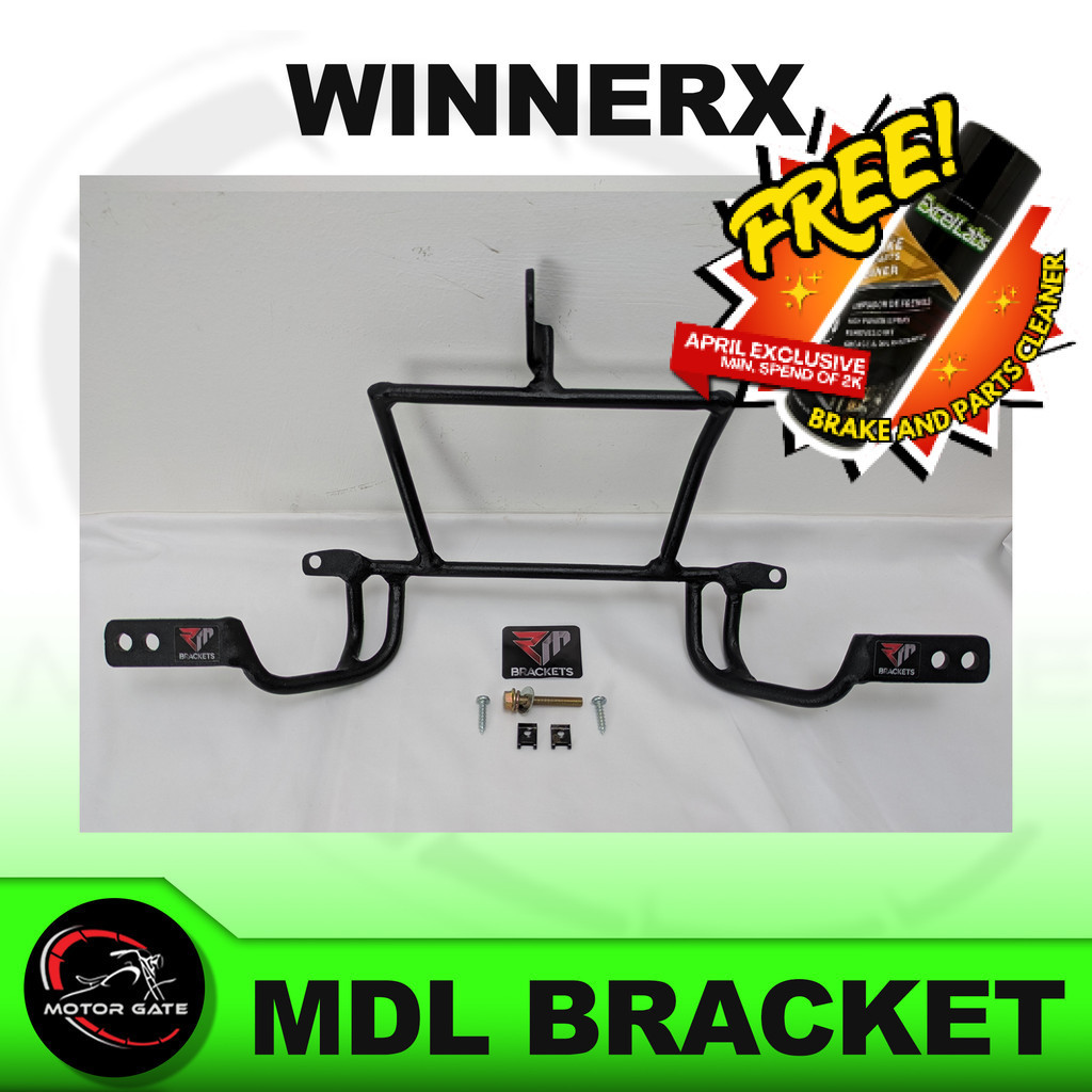 RM BRACKET WINNER X AUXILLIARY LIGHTS BRACKET BLACK POWDER COATED IRON ...