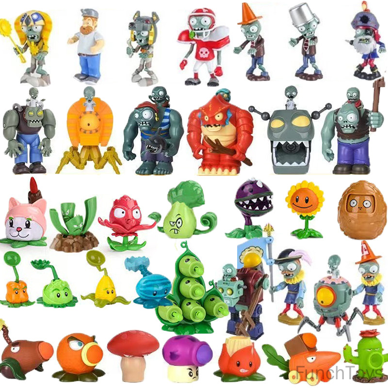 Battle Game PVZ Plants vs. Zombies Dolls Hard Plastic Toys Interactive ...