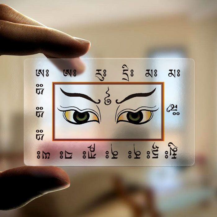 Prajna Eye Eye Transparent PVC Card Thangka Protective Card Plastic ...