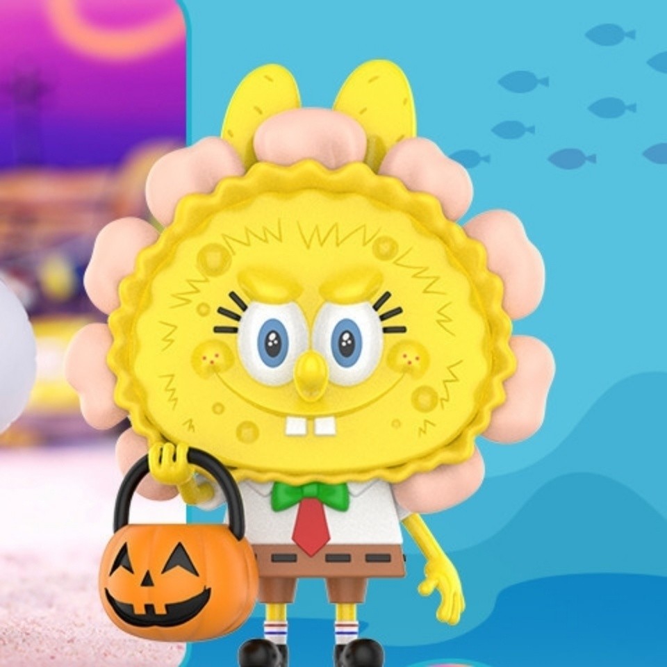 Genuine POPMART POPMART LABUBU SpongeBob SquarePants Series Figures ...
