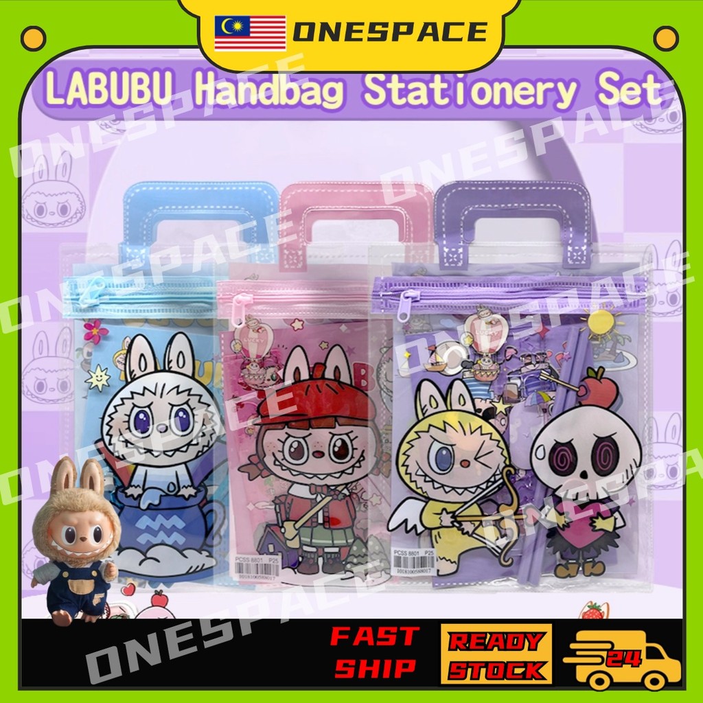 Alat Tulis Labubu Kuromi Stationery Set For Kids Melody Students School ...