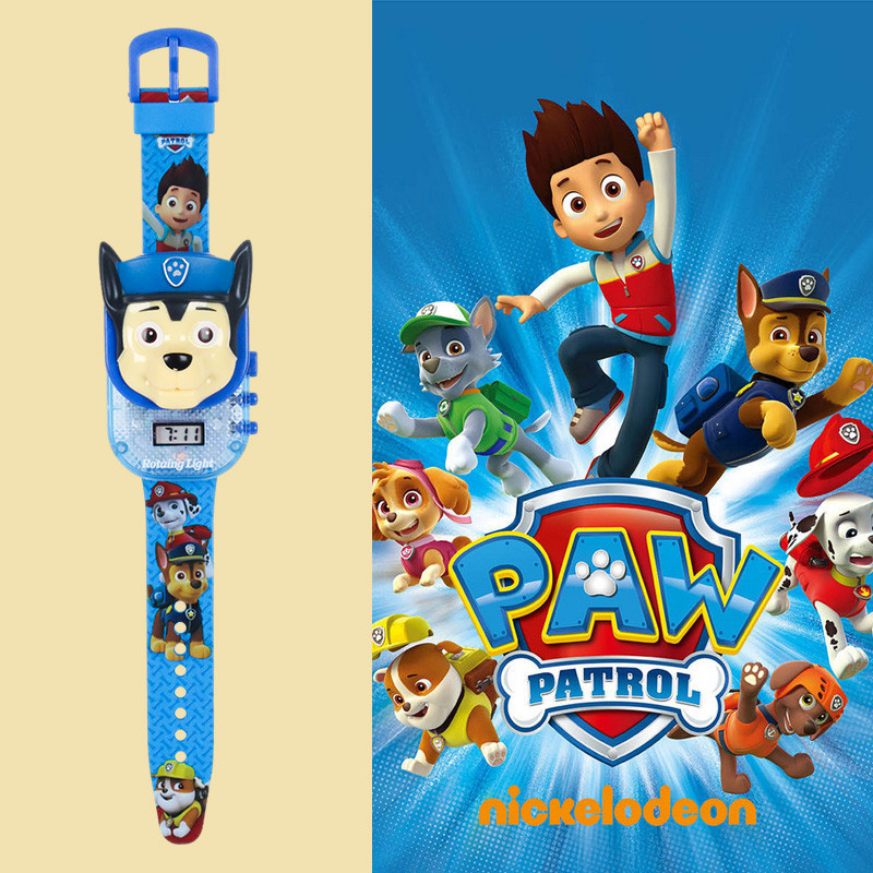 Paw Patrol Boys Watch with Music & Luminous Cute Cartoon Sanrio Kuromi ...