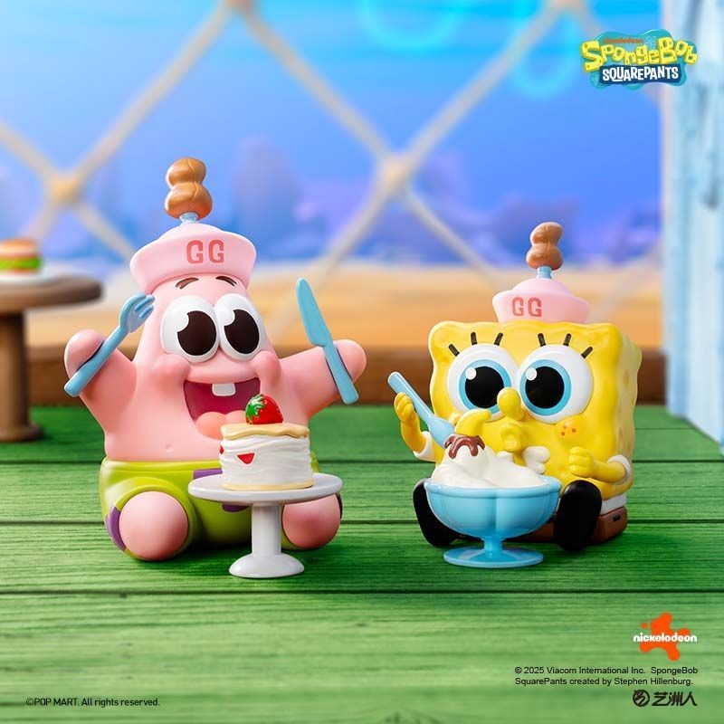 POPMART SpongeBob SquarePants Good Friends Series Handmade Doll Popmart ...