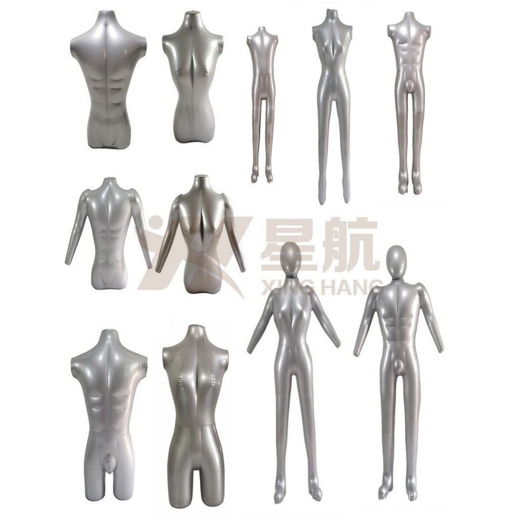 Plastic PVC Female Model Male Model Full Body Mannequin Inflatable ...