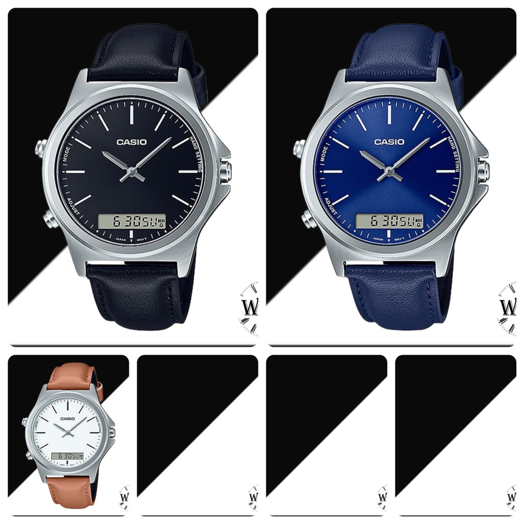 [WCO] MTP-VC01L Series x Casio ft. Minimalist Men Casual Formal Watch ...