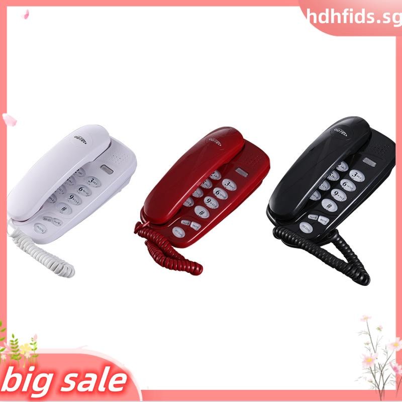 KXT-580 Big Button Corded Phone Wall-Mounted Telephones Machine Support Wall Mount or Desk Phone ...