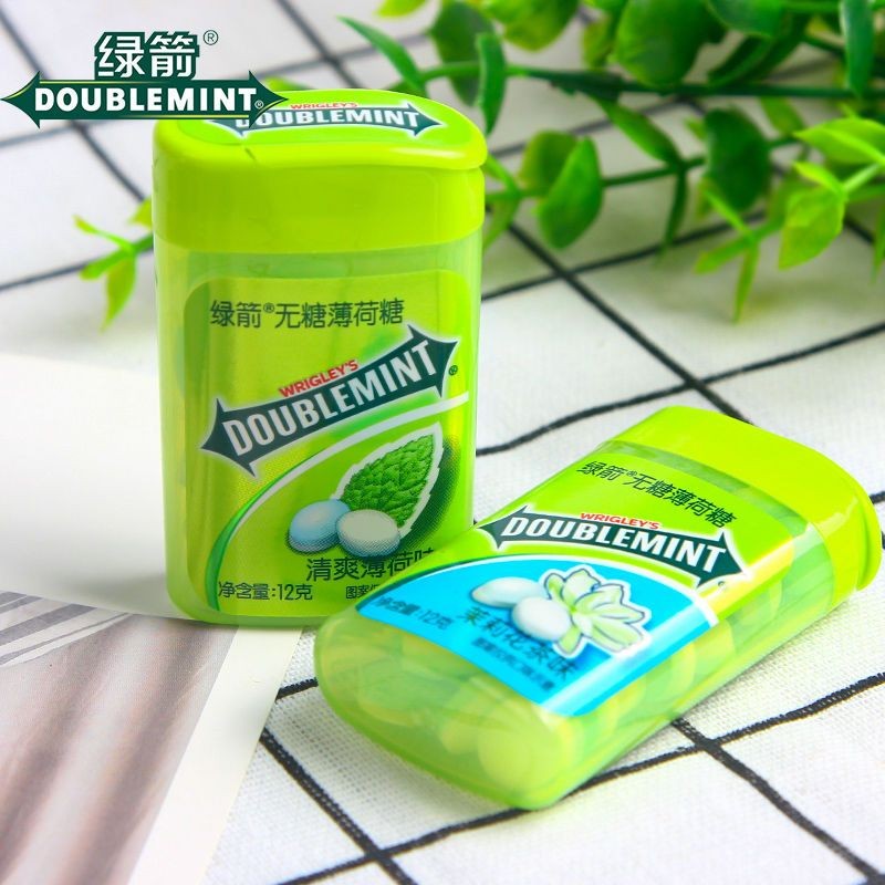 Green Arrow Sugar-Free Mint Candy 12g * 3 Bottles Throat-Moist Breath ...