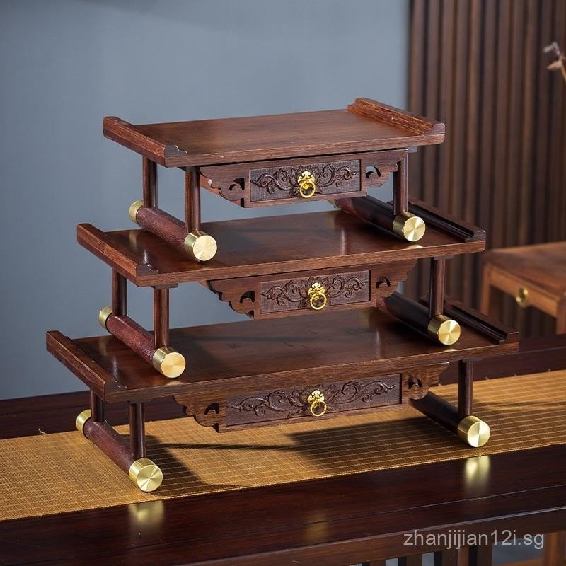 Small Altar Desktop Base with High Table Home Buddha Worship Altar God ...