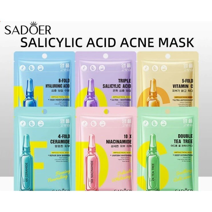Sadoer Facial Mask 25g Acne Care, Whitening, (Salicylic Acid ...