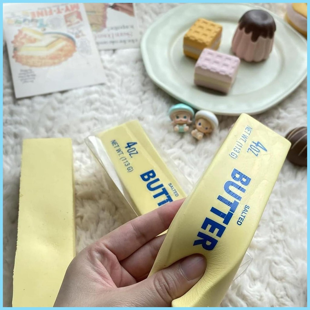 Fidget Squeeze Toy Butter Stick Squeeze Food Toys Realistic Sticky ...