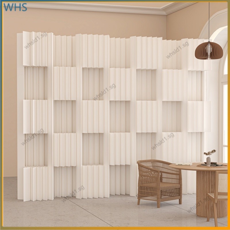 Partition Screen Folding Paper Wall Office Living Room Display Rack ...