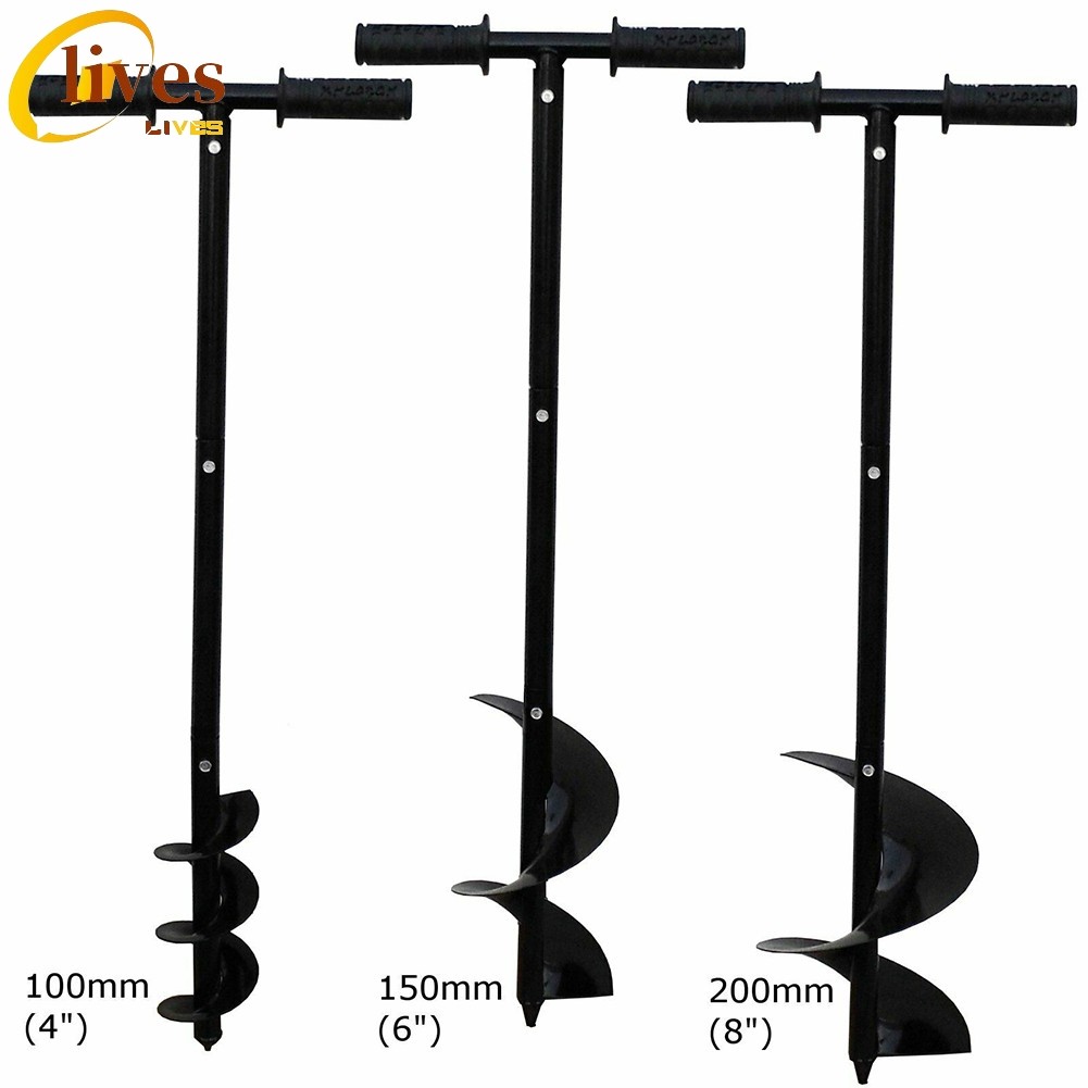 [POPM] Manual Hand Earth Auger Fence Post drill Soil Digger Hole Borer ...