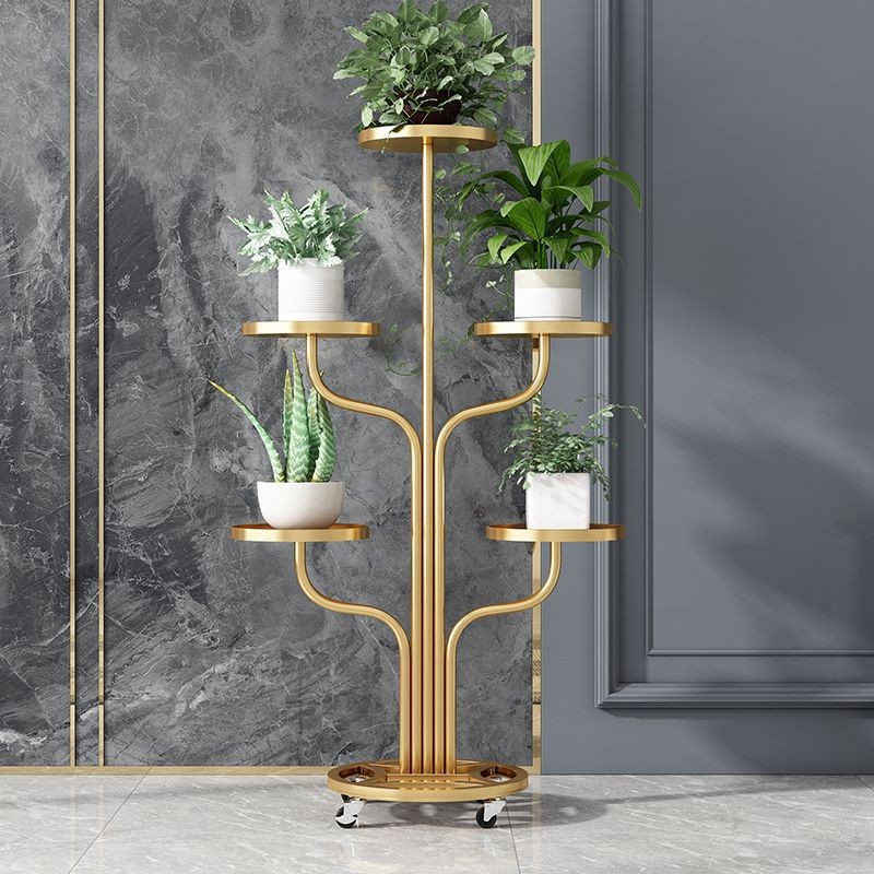 Floor-Type Movable Succulent Iron Storage Rack Balcony 2025 New Multi ...