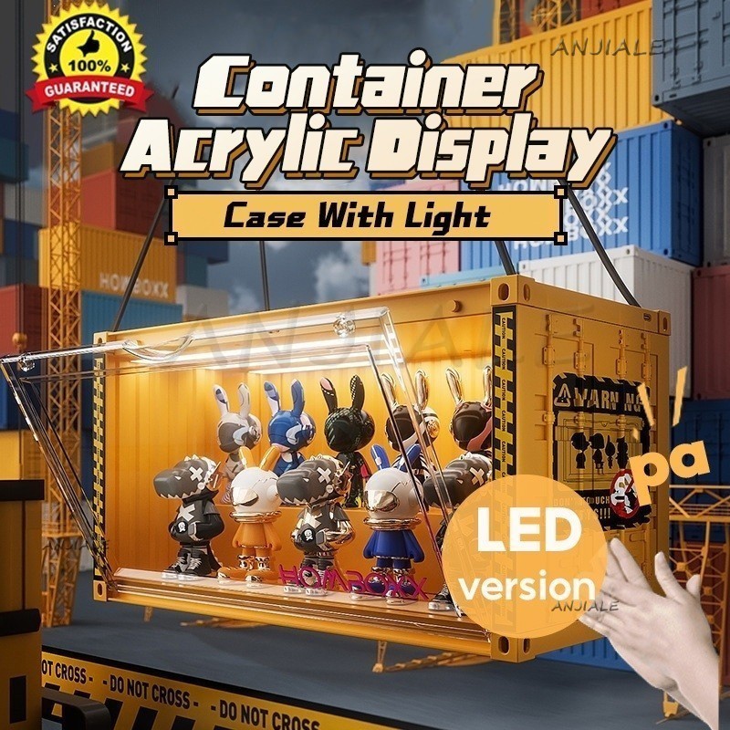 ANJIALE Acrylic Display Box Shelf Case Popmart Blind Box Figurine ...