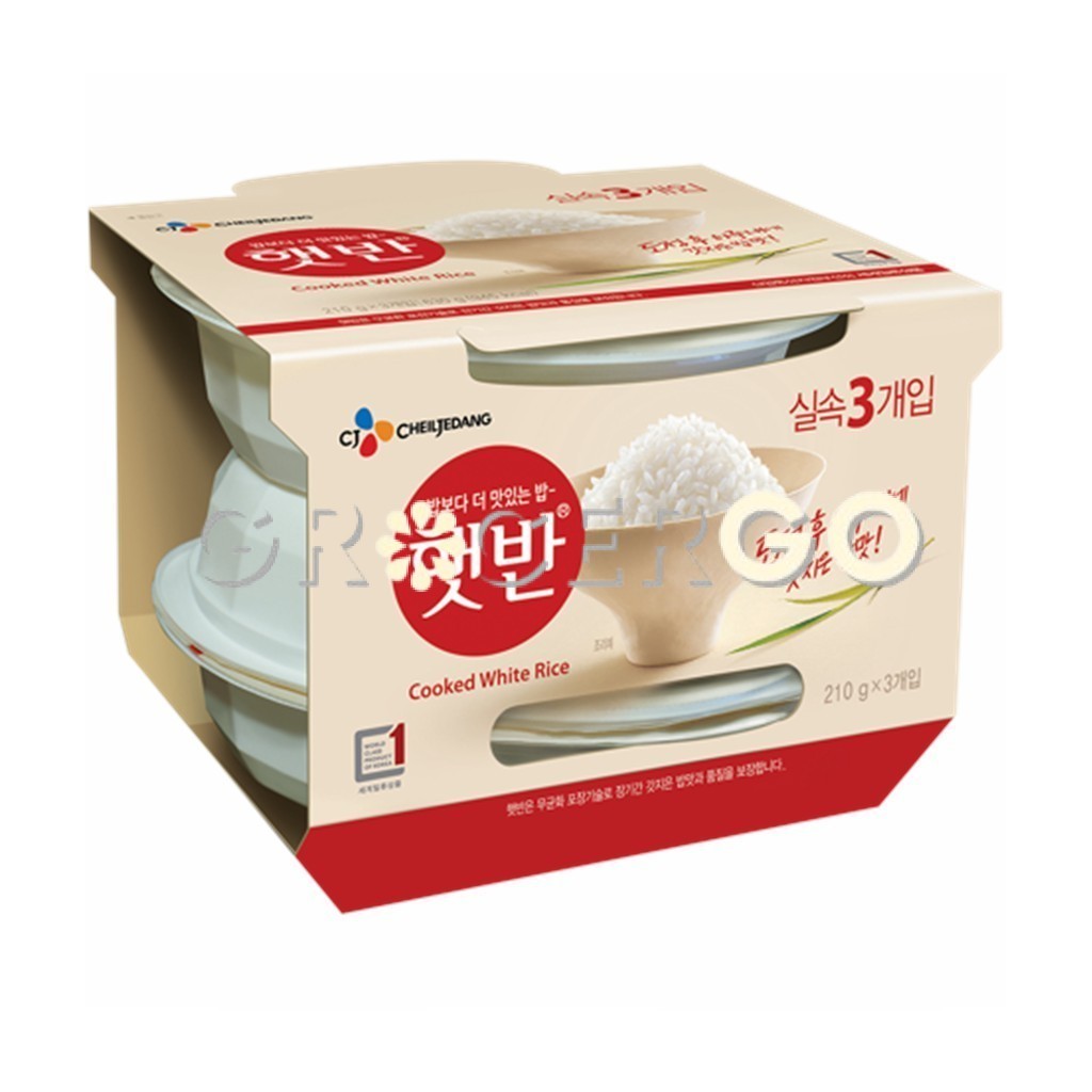 CJ Cooked Rice (3 x 210g) | Shopee Singapore
