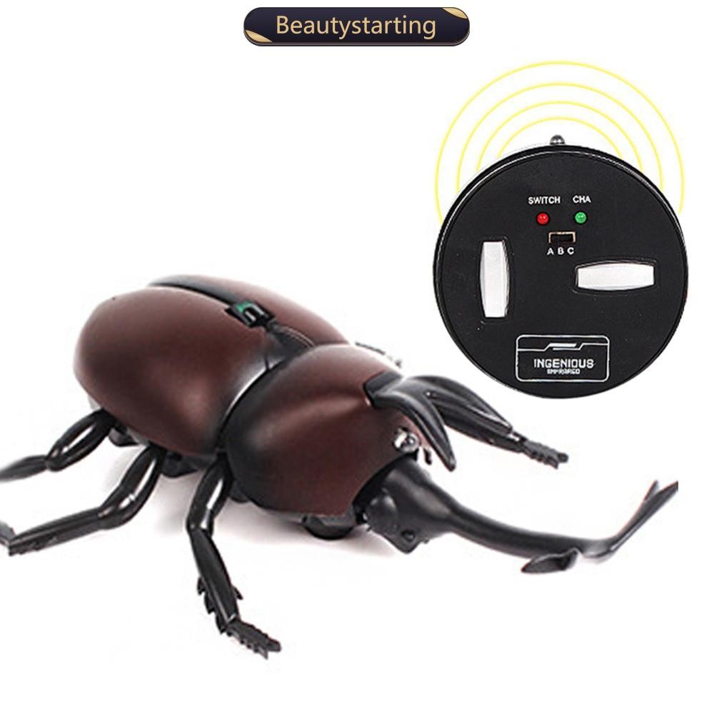 BEAUTYSTARTING Infrared Lifelike Remote Control Beetle Toys Realistic ...