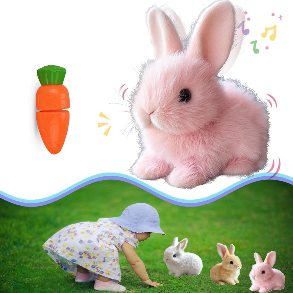 Bunby - Easter My Realistic Bunny Toy, Interactive Bunny Realistic ...