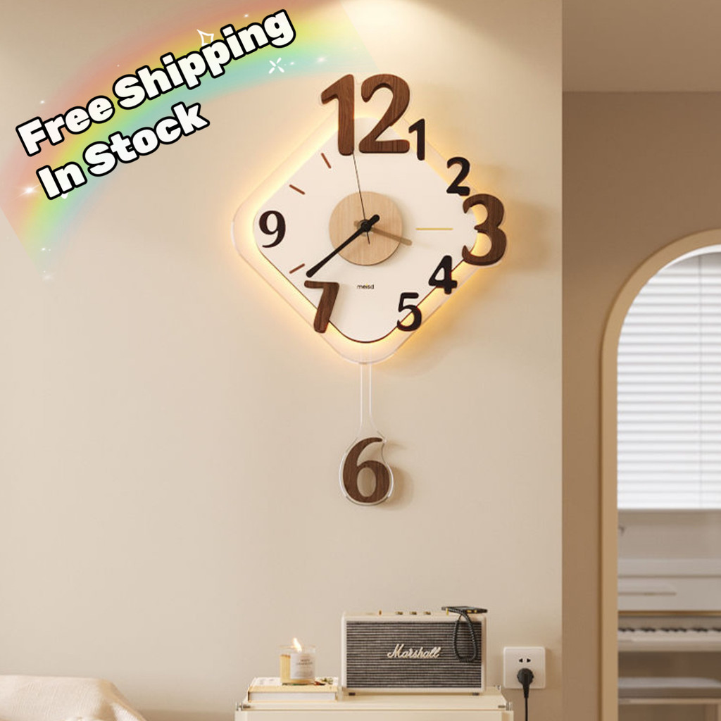 『JQ Time』Nordic Lovely Wall Clock Creative Clock Silent Fashion Acrylic ...