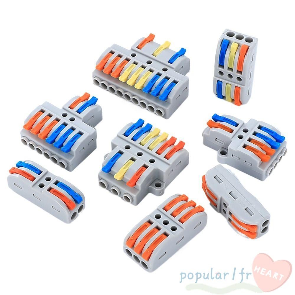 POPULAR1 Wire Connector, Mini Universal Compact Quick Terminal Block ...