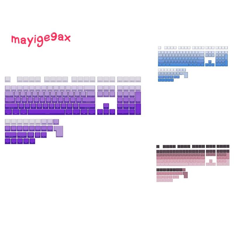 136 Keys OEM-Profile PBT Keycaps Gradient Translucent Side Engraved Key ...